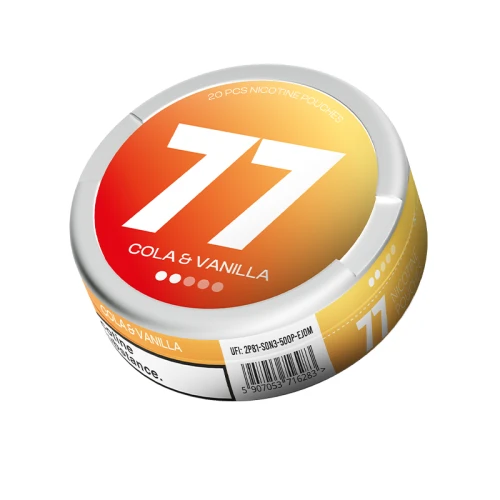 77 Cola & Vanilla 5,2 mg 77pouches - Woreczki nikotynowe, snus nikotynowy